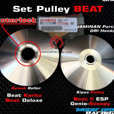 Jual Rumah Roller Bubut Custom 135 138 Pulley Racing Kode Kj Genio Beat