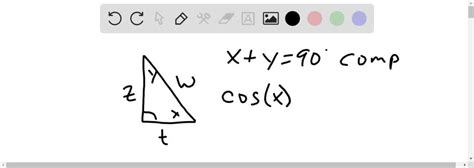 Solved Explain Why The Cosine Of An Acute Angle Of A Right Triangle Is Equal To The Sine Of The