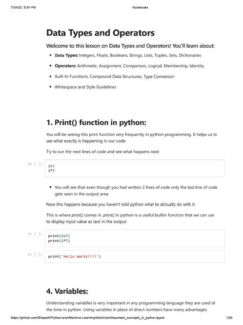 Python Boot Camp Pdf