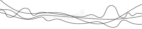 Thin Curved Wavy Lines Stock Vector Illustration Of Background 318438525