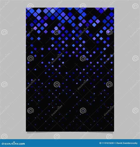 Geometric Diagonal Square Pattern Background Brochure Template Stock Vector Illustration Of