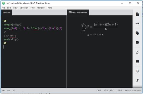 Error With Equation Conversion While Converting Markdown To Pdf Using
