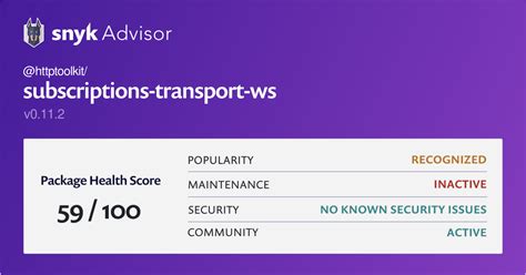 Toolkitsubscriptions Transport Ws Npm Package Snyk