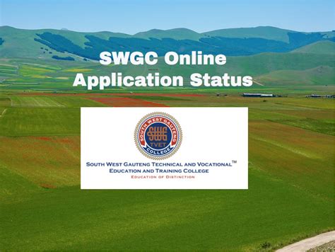 Swgc Online Application Status Tvet Colleges 2026