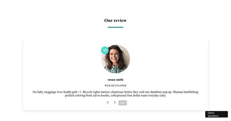Review React Codesandbox