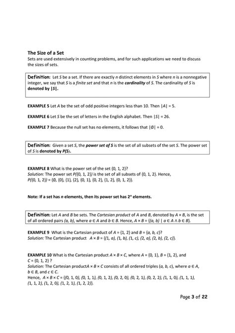 sets functions sequences exercises pdf physics science