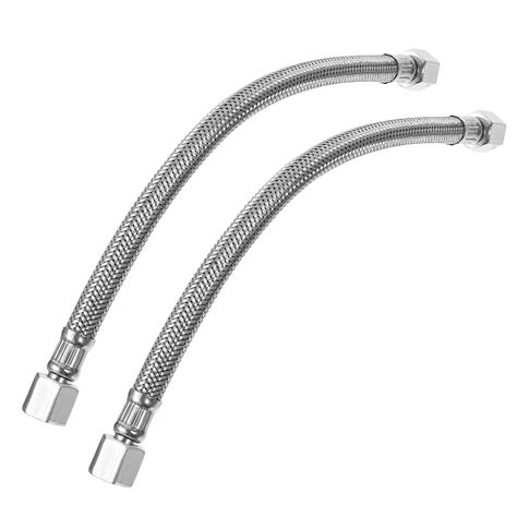 Worgeous 2pcs Air Compressor Flexible Hose Replacement Exhaust Aluminum Tube Air Compressor Hose