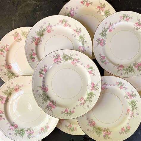 Vintage 1940s Homer Laughlin Georgian Eggshell Dinner Plates Set Of
