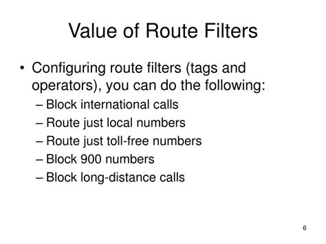 PPT Route Filters PowerPoint Presentation Free Download ID