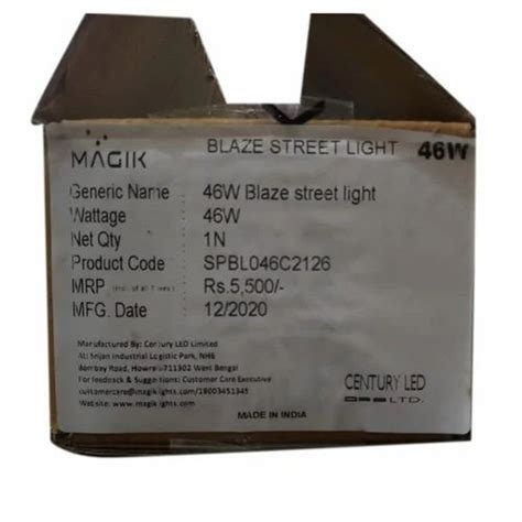 Led Pure White Magik 46w Blaze Street Light Aluminium At ₹ 1600 Piece