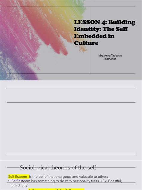 The Self Embedded In Culture Pdf Self Esteem Self Efficacy