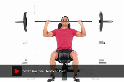 Smith Machine Overhead Press Stylish Body