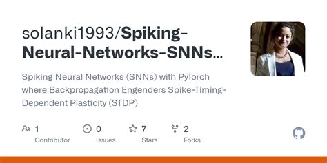 Github Solanki1993 Spiking Neural Networks Snns With Pytorch Spiking Neural Networks Snns