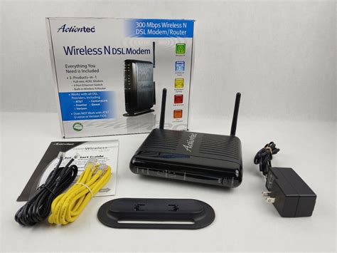 Actiontec GT784WN 4 Port 10 100 300 Mbps Wireless N DSL Modem Router Switch ActionTec
