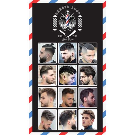 ป้ายไวนิลตัดผมชาย Pk81 แนวตั้ง 1 ด้าน เจาะรูตาไก่ 4 มุม สำหรับแขวน ป้ายไวนิล พิมพ์อิงเจ็ท ทนแดด