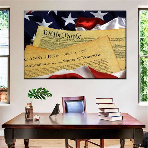 Preamble And Declaration Of Independence Wall Art Elephant Stock