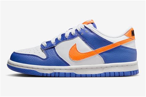 Nike Dunk Low Gs Knicks Fn7783 400 Release Date Sneakerfiles