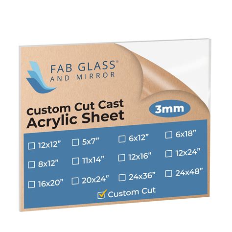 Custom Cut Plexiglass Sheet Cut To Size Clear Acrylic Sheet Desertcart India