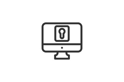 Computer Security Icon Graphic By Rudezstudio Creative Fabrica