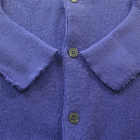 Vintage 80s Lacoste Cardigan Sweater Mens M Purple Izod Green Alligator