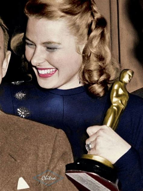Ingrid Bergman At 17th Annual Academy Award Ib With Her First Academy