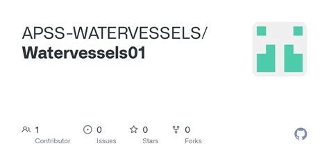 GitHub APSS WATERVESSELS Watervessels
