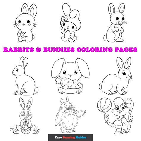 Easy Bunny Coloring Pages 60 Bunny Coloring Pages Free Printables For