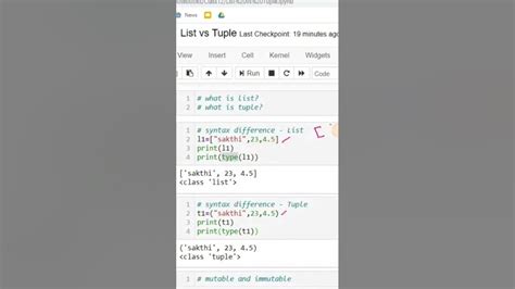 Syntax Difference Between The List Vs Tuple Gurukula Python Datatype List Tuple Syntax