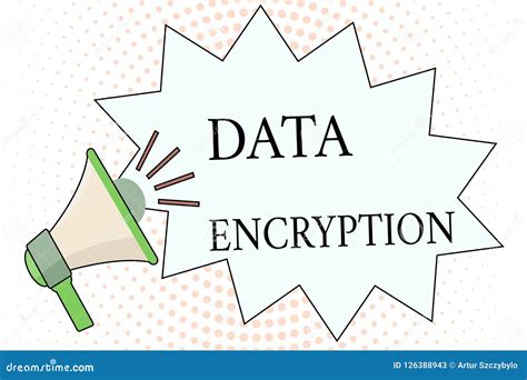 Word Writing Text Data Encryption Business Concept For Symmetric Key