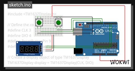 Tm1637 Copy 2 Wokwi Esp32 Stm32 Arduino Simulator
