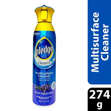 Pledge Multi Surface Cleaner Fresh Lavender 274 G Online At Best Price Lulu Uae