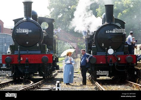 The J21 Train Right Being Pulled By Its Twin The J15 At Beamish Museum