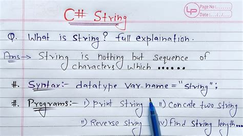 c strings what is string full explanation youtube
