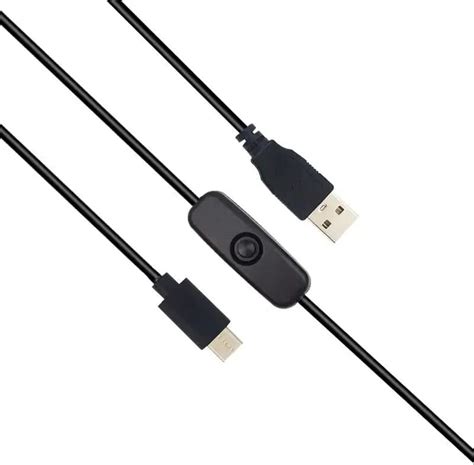 Raspberry Pi 4 Power Cable Usb Type C To Usb With On Off Switch