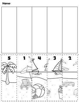 Beach Theme Worksheets For Preschool Cut And Paste Ocean Worksheets