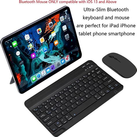 Xukinroy Ultra Slim Bluetooth Keyboard And Mouse Combo Rechargeable Portable Wireless Keyboard