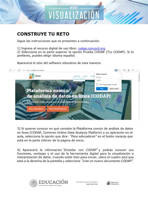 Construye Tu Reto Codap Pdf