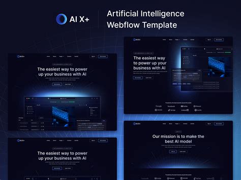 AI X AI Webflow Template Behance
