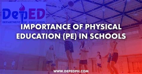 Physical Education Pe In Schools And Its Importance Deped Ph