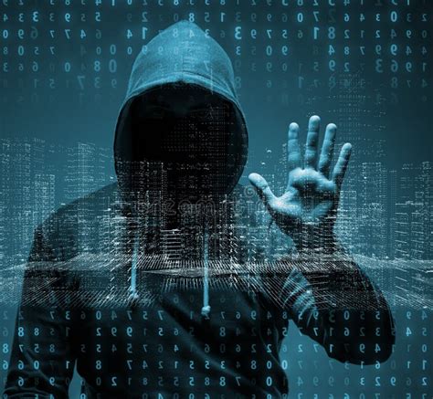 Young Hacker In Data Security Concept Stock Image Image Of Cracker