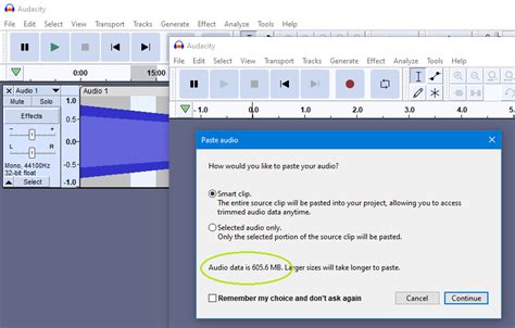 Clip Copy Dialog The Audio Data Figure Is Misleading Issue Audacity Audacity GitHub