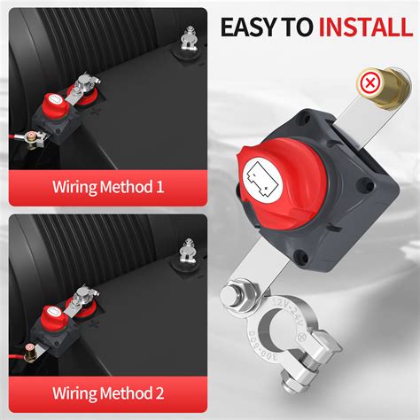 275a 12 48v On Off Battery Switch Kit For Battery Positive