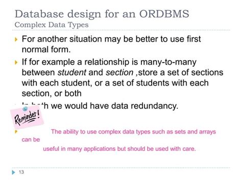 Object Relational And Extended Relational Databases Pptx Databases Computer Software And
