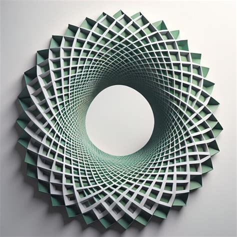 Premium Photo Abstract Geometric Shapes In The Form Of Spirals
