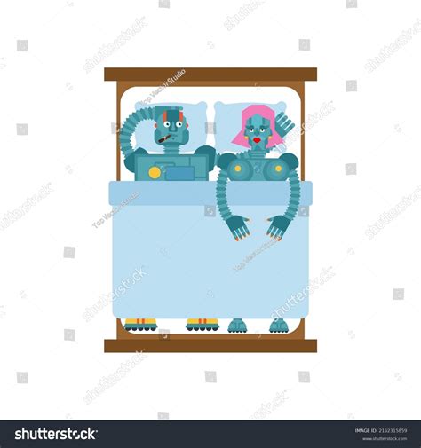 Sex Robots Cyborg Sex Bed Robot Stock Vector Royalty Free Shutterstock
