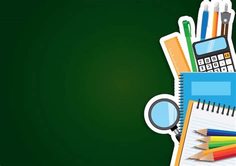 Premium Vector Back To School Vector Illustration Background With