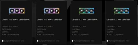 NVIDIA GeForce RTX 3090 Ti Custom Models Listed By PALIT ASUS MSI Flagship Models Listed For
