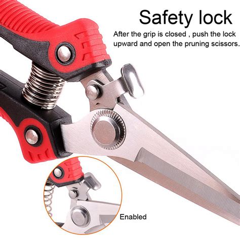 Badu Bg Ножици за подрязване заострени градински ножици Берачи на плодове и зеленчуци ножици