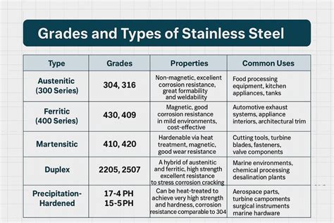 Density Of Stainless Steel Explained Grades Charts And Applications Jiejia Cnc