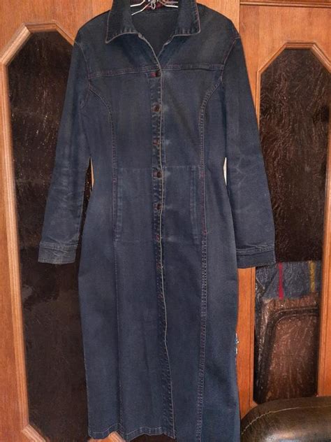 Джинсовый плащ — цена 450 грн в каталоге Плащи Купить женские вещи по доступной цене на Шафе